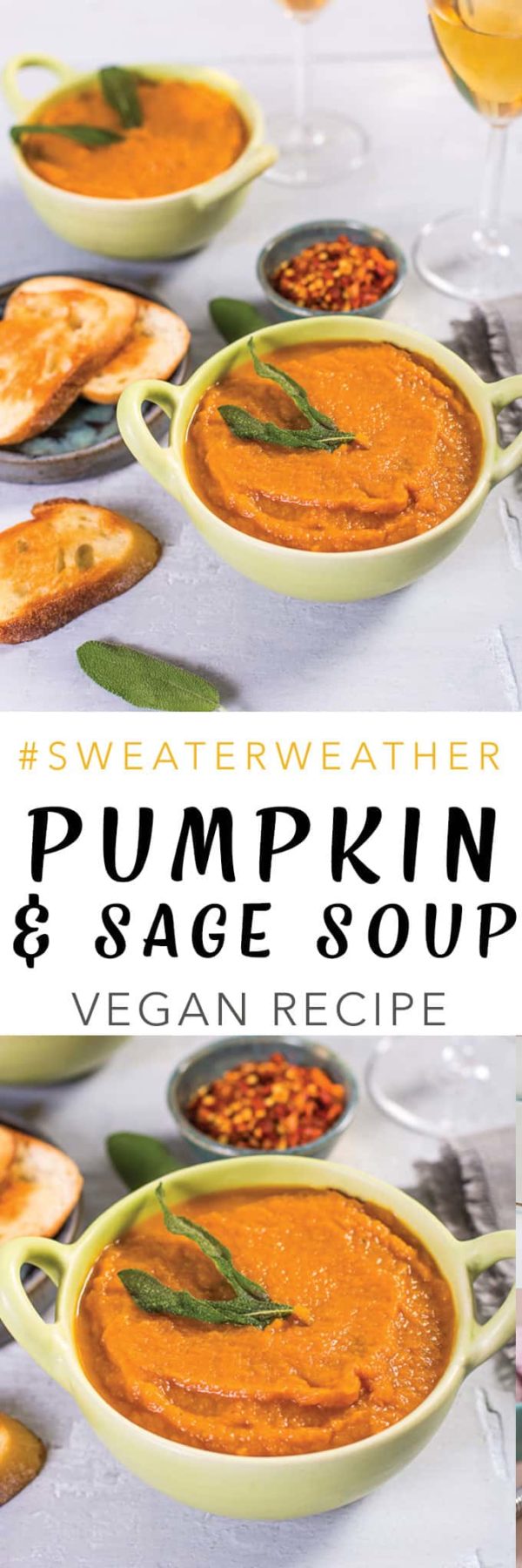 Pumpkin Sage Soup | Vegan Pumpkin Soup Recipe - The Edgy Veg