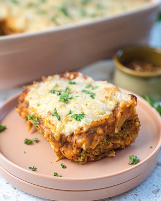 Lazy Vegan Butternut Squash Lasagna Recipe - The Edgy Veg
