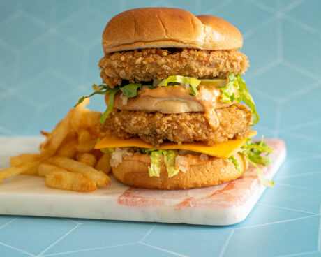 Vegan Chicken Big Mac - The Edgy Veg