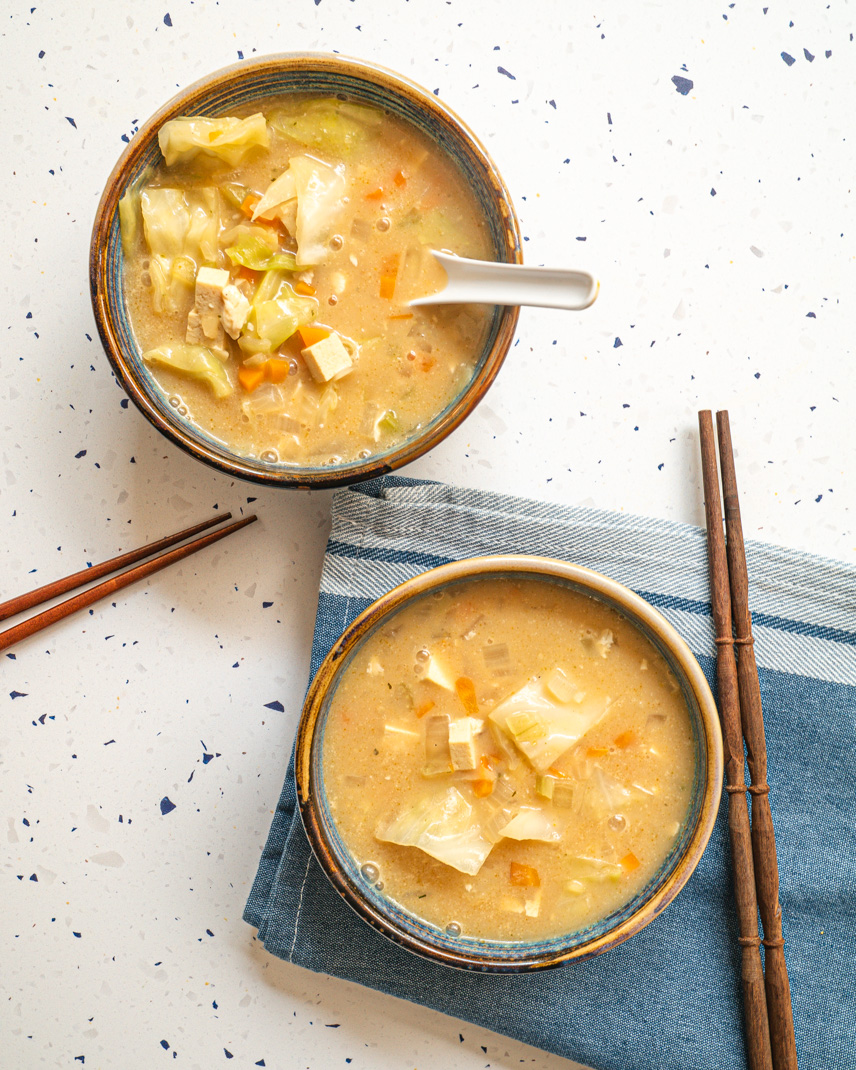Miso Cabbage Soup Recipe - The Edgy Veg